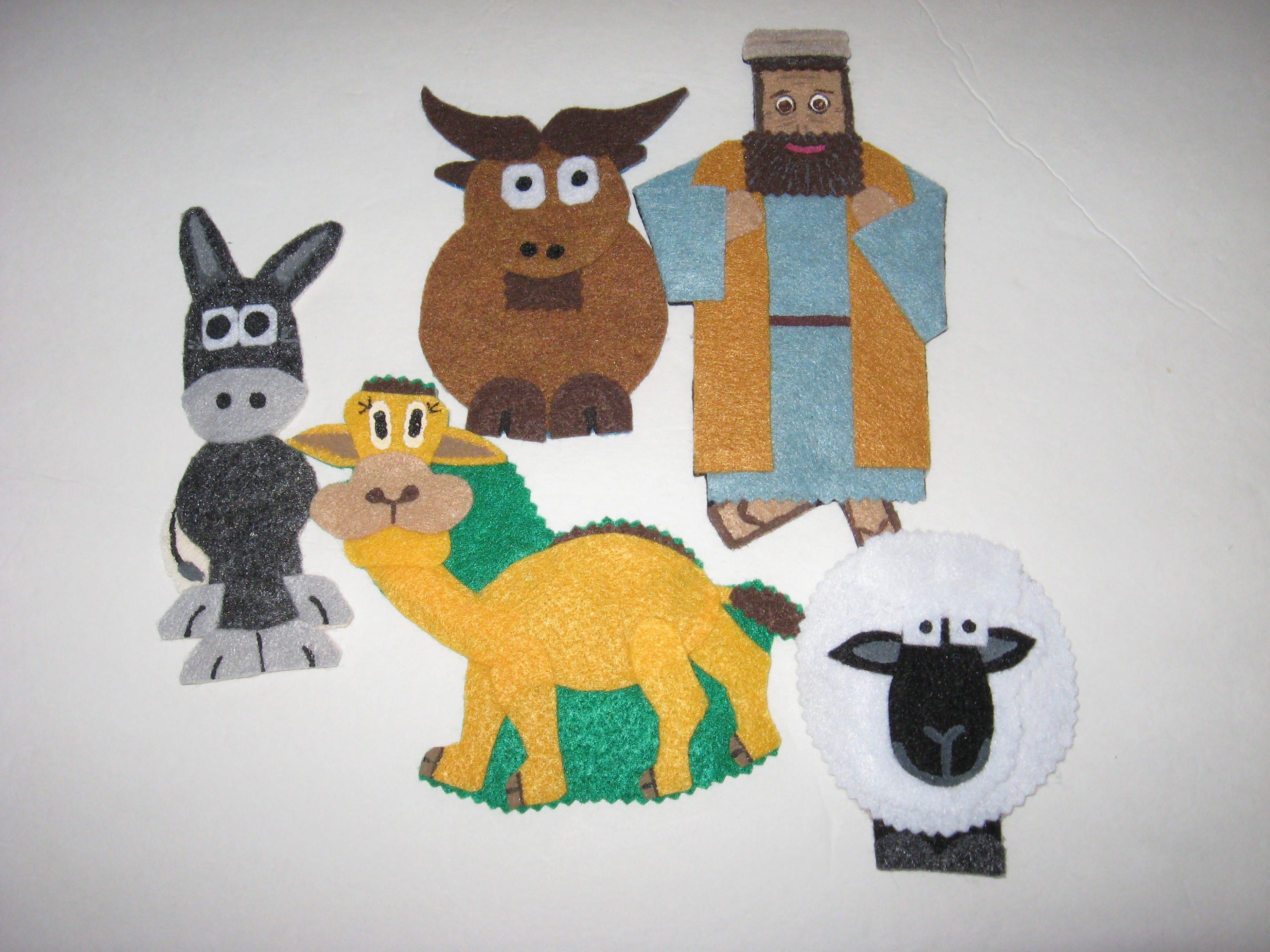 The Story of Job Felt Character Set - Etsy