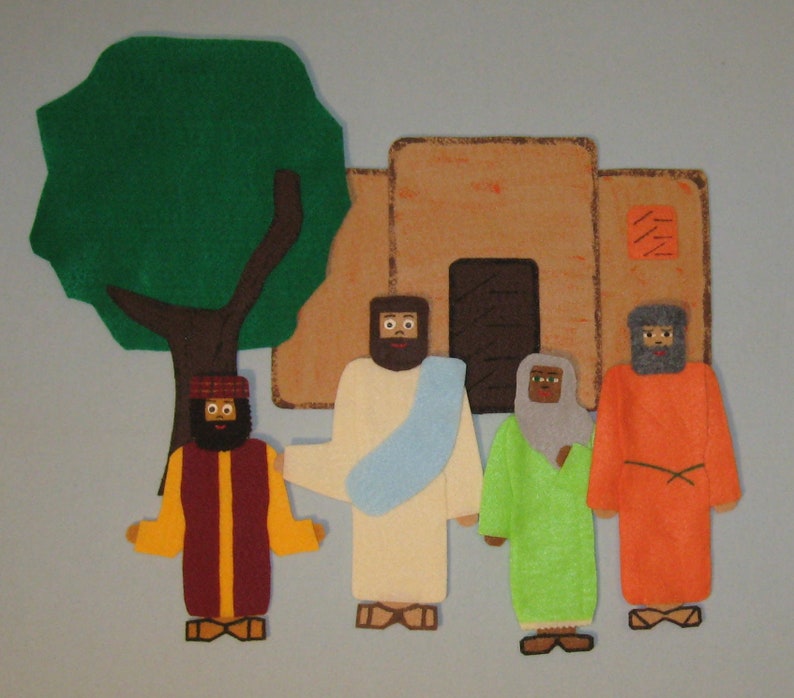 Zacchaeus Tax Collector 10" Felt Character Set - Etsy