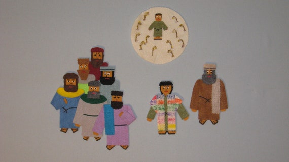 Joseph Coat of Colors Felt Character Set - Etsy