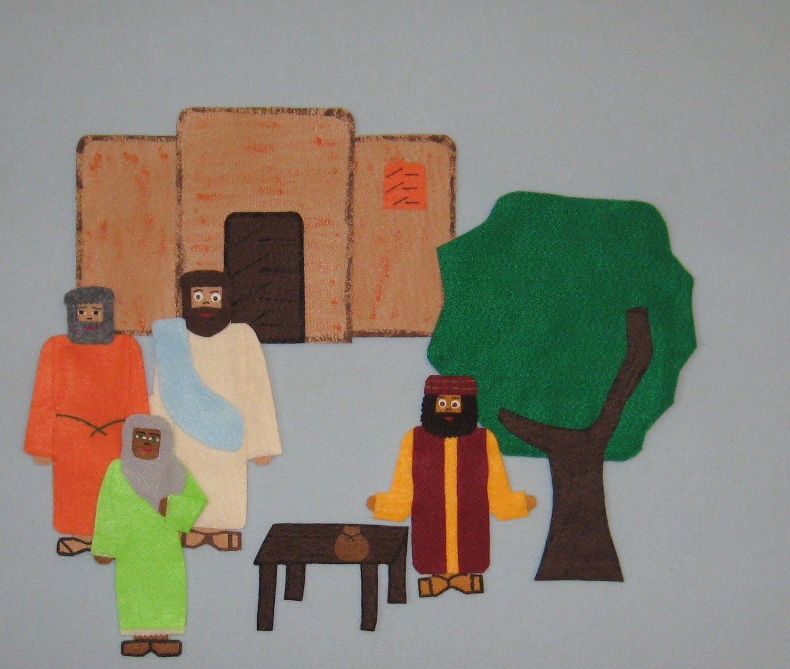 Zacchaeus Tax Collector 10" Felt Character Set - Etsy