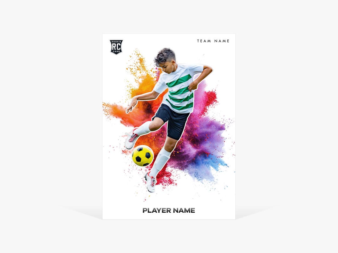 Custom Sports Cards Color Blast - Etsy