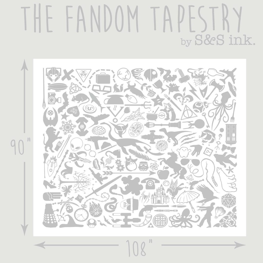 Fandom Tapestry Geeky Home Decor Harry Potter Bedding Nerdy Bed Spread ...