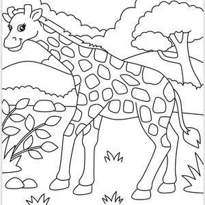 10 Bold and Easy Animal Coloring Pages for Kids - Etsy