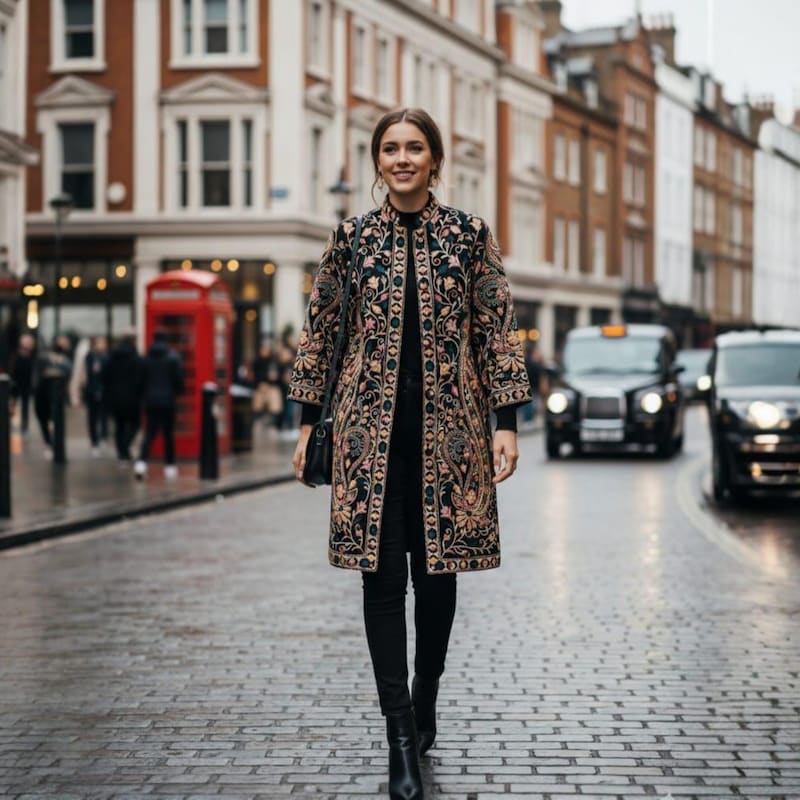 Long Kashmir Jacket - Etsy