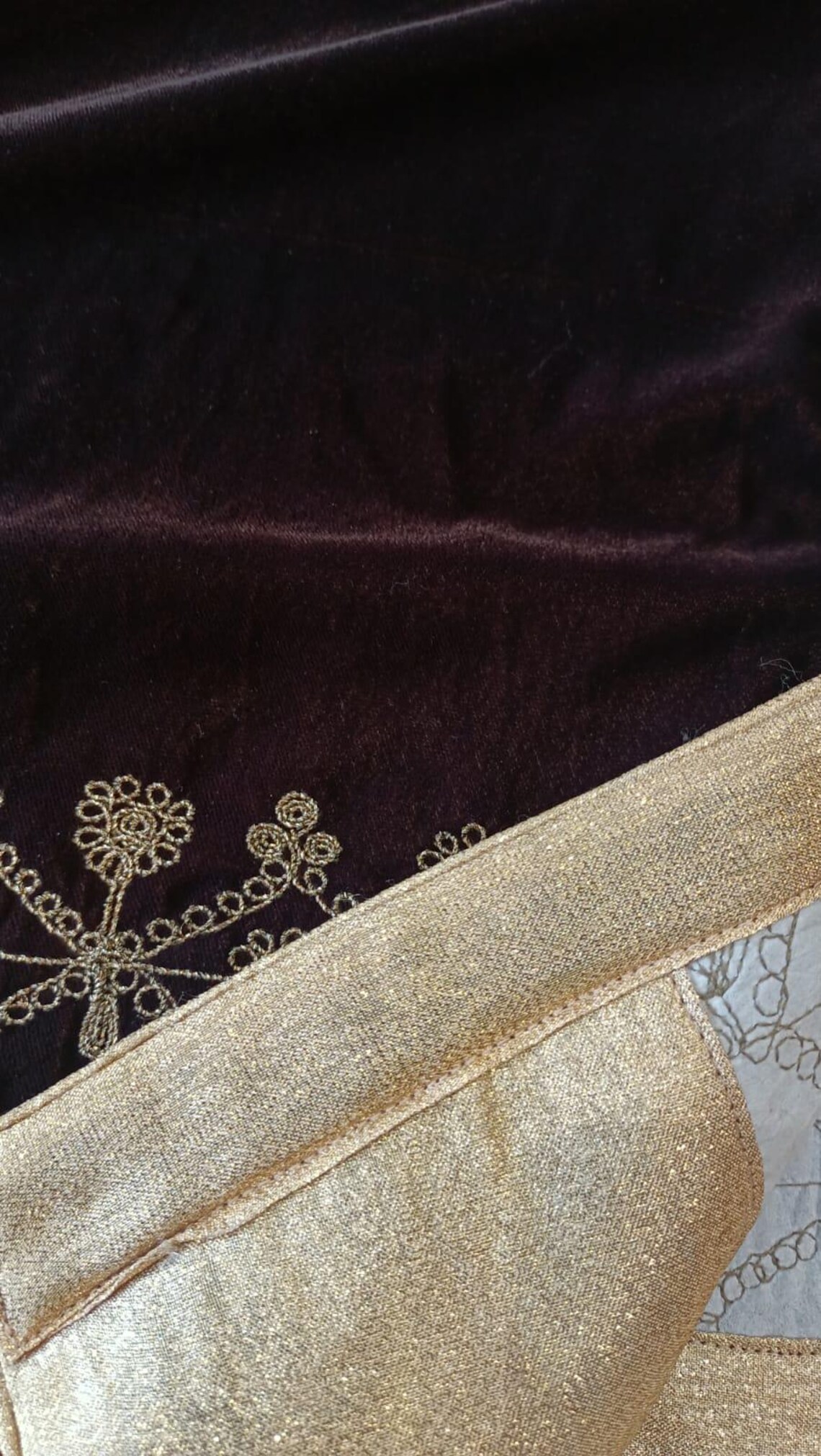 Velvet Embroidered Shawl - Etsy