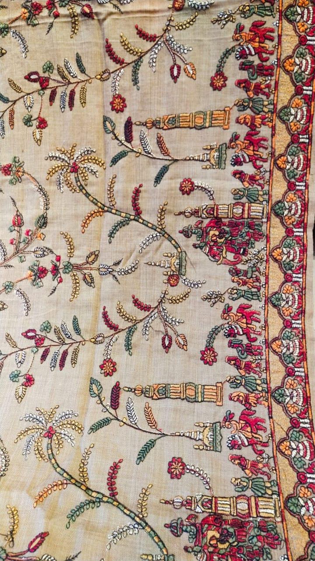 Pashmina Embroidered Shawl - Etsy