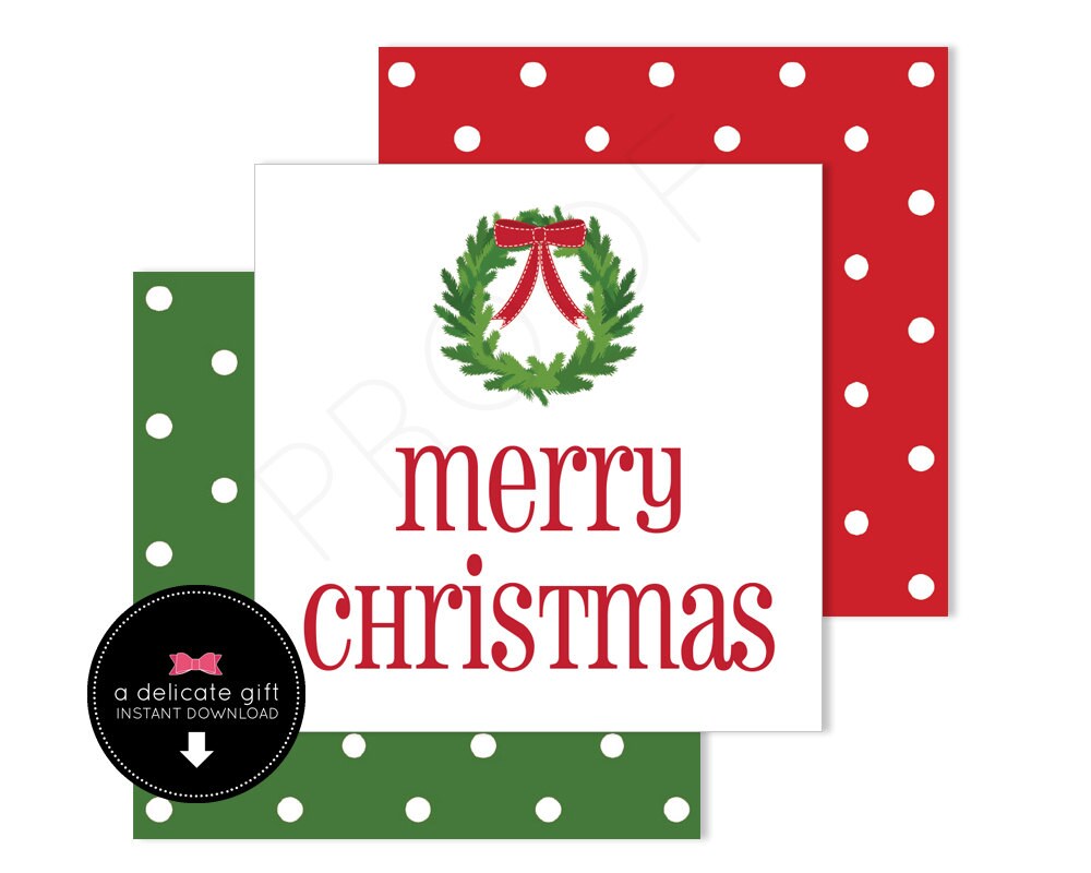 Merry Christmas Gift Tags favor Tags Double Sided Tags Green And Red merry-christmas-gift-tags-favor-tags-double-sided-tags-green-and-red