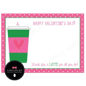 Teacher Latte Gift Card Holder | Teacher Valentine's Day Banner Card - Etsy