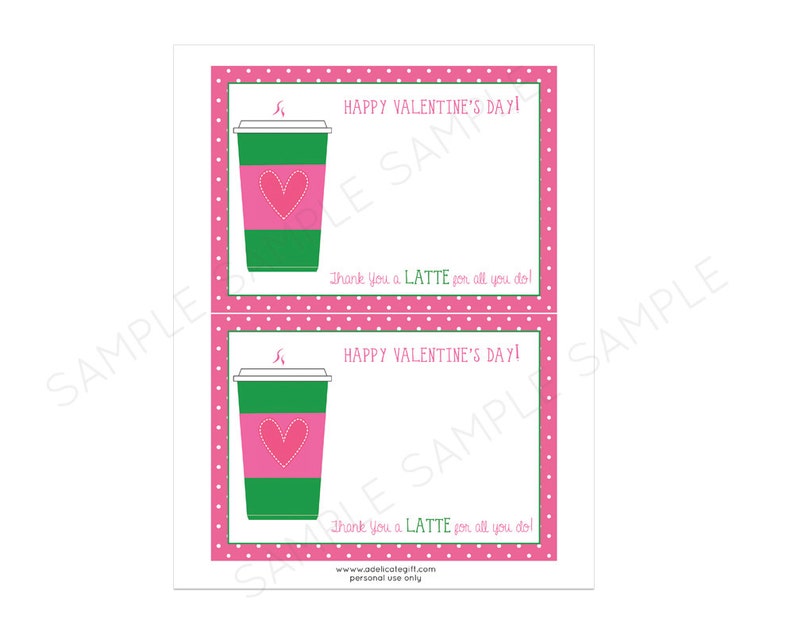 Teacher Latte Gift Card Holder | Teacher Valentine's Day Banner Card - Etsy