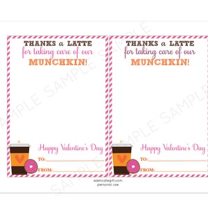 Teacher Latte Gift Card Holder | Teacher Valentine's Day Banner Card - Etsy