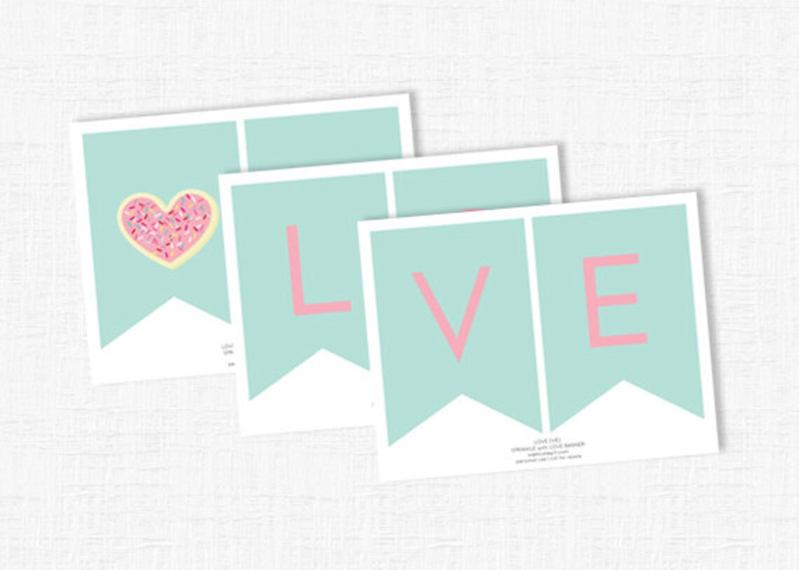 Sprinkle With Love - Baby Shower Banner (instant Download) - Etsy