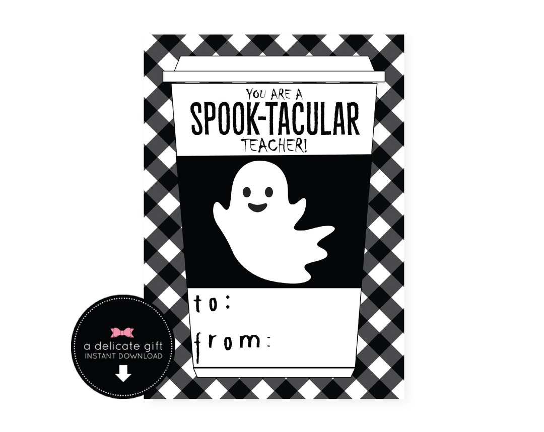 You Are A Spook-tacular Teacher Gift Card Holder | Teacher Fall Gift ...