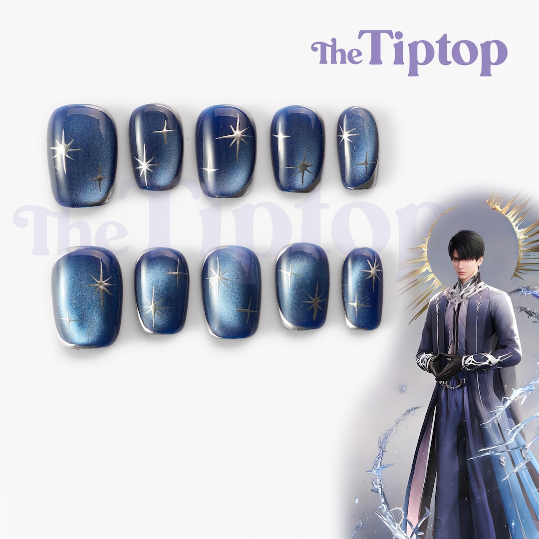 Zayne Love and Deepspace Inspired | Short Press on Nails | Reusable ...