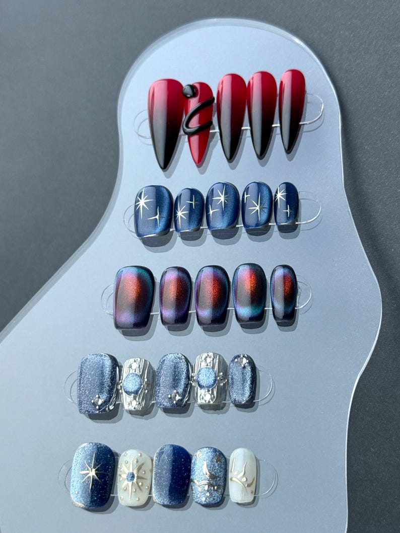 Zayne Love and Deepspace Inspired | Short Press on Nails | Reusable ...