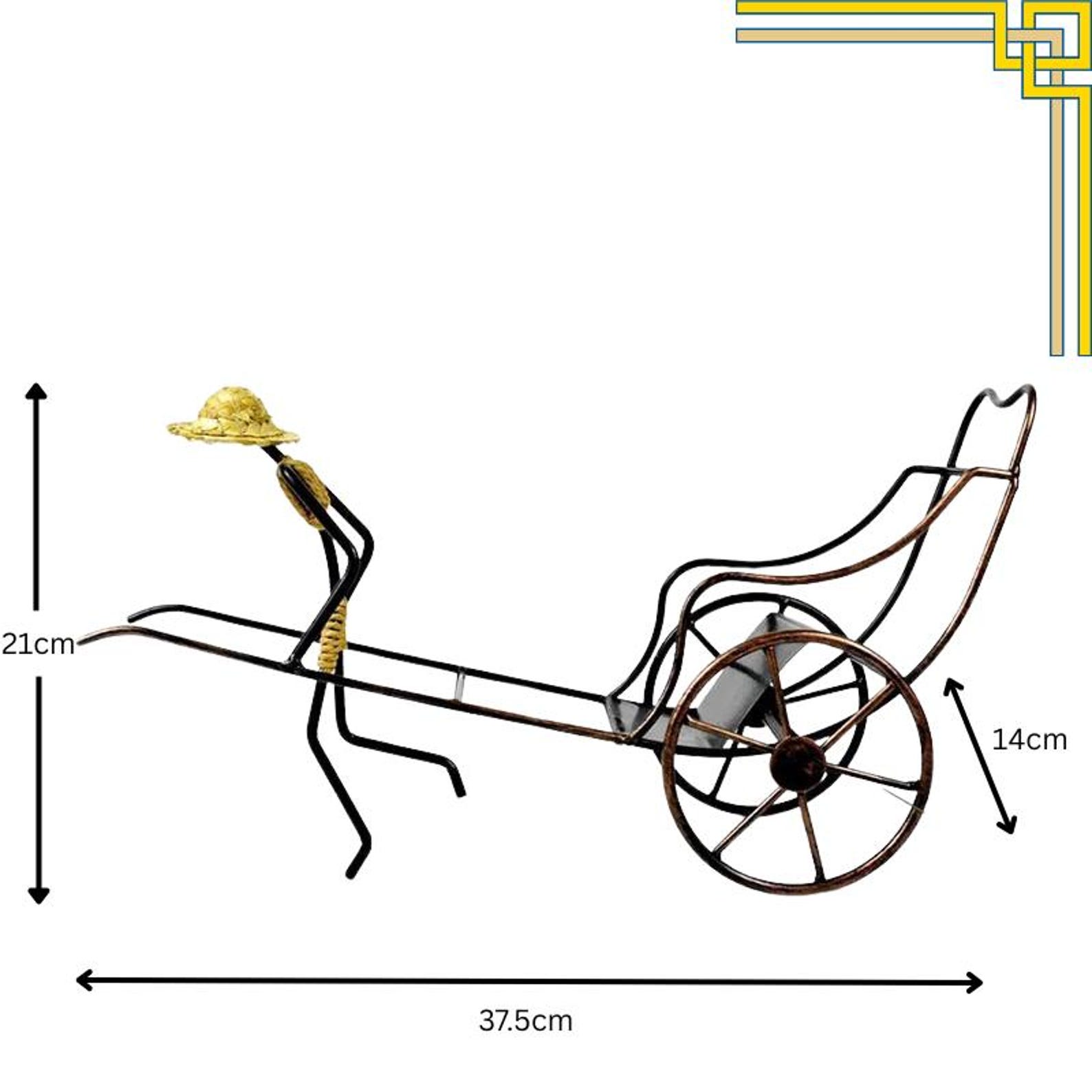 Vintage Tricycle Wine Holder – Metal Bike Bottle Rack With Goblet ...