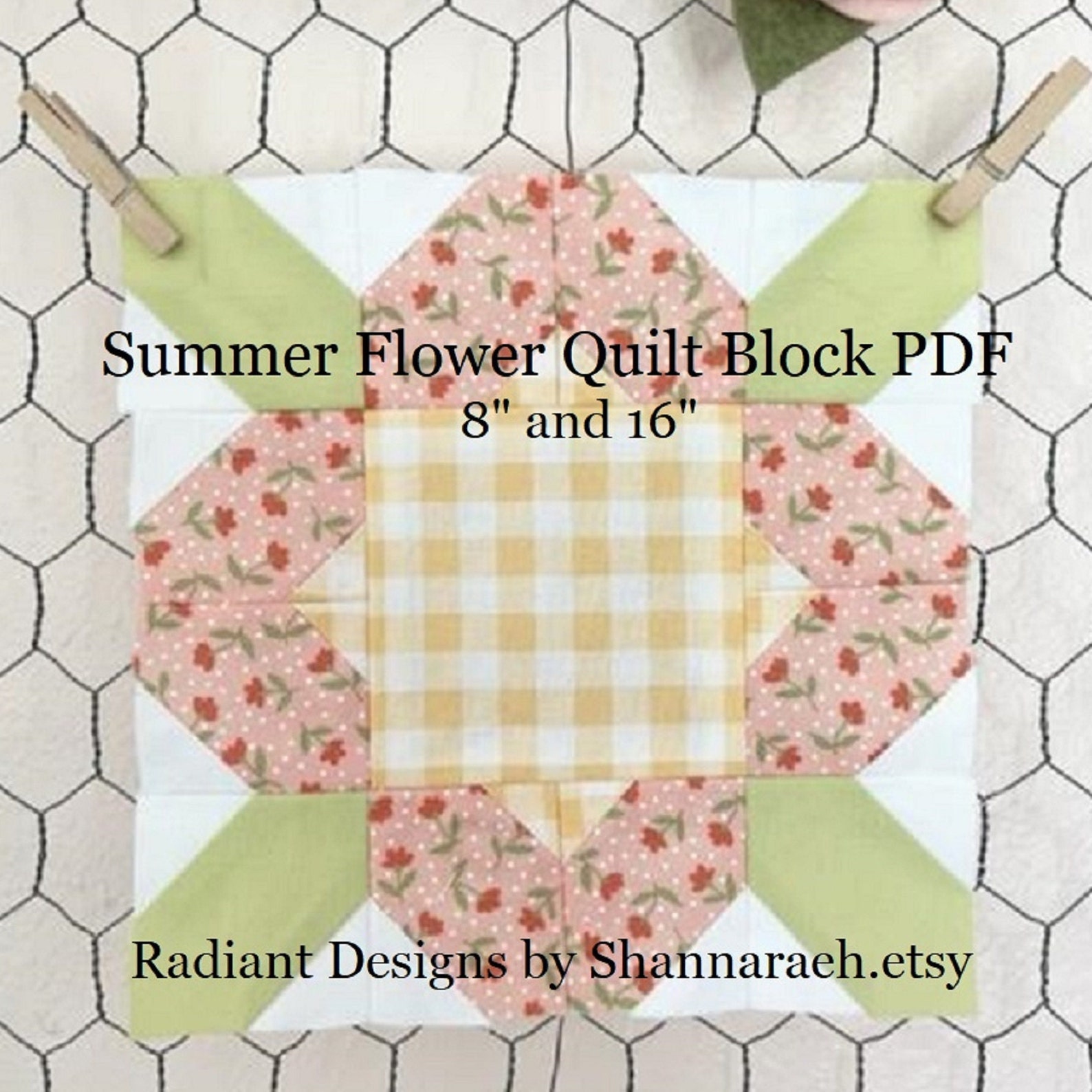 Super Mario Bros. Inspired Question Mark Quilt Block Pattern- 6" and 12 ...