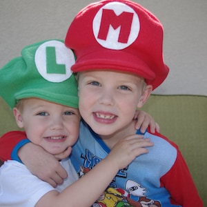 Mario and Luigi Inspired Hat PDF Pattern- Instant Download - Etsy Canada