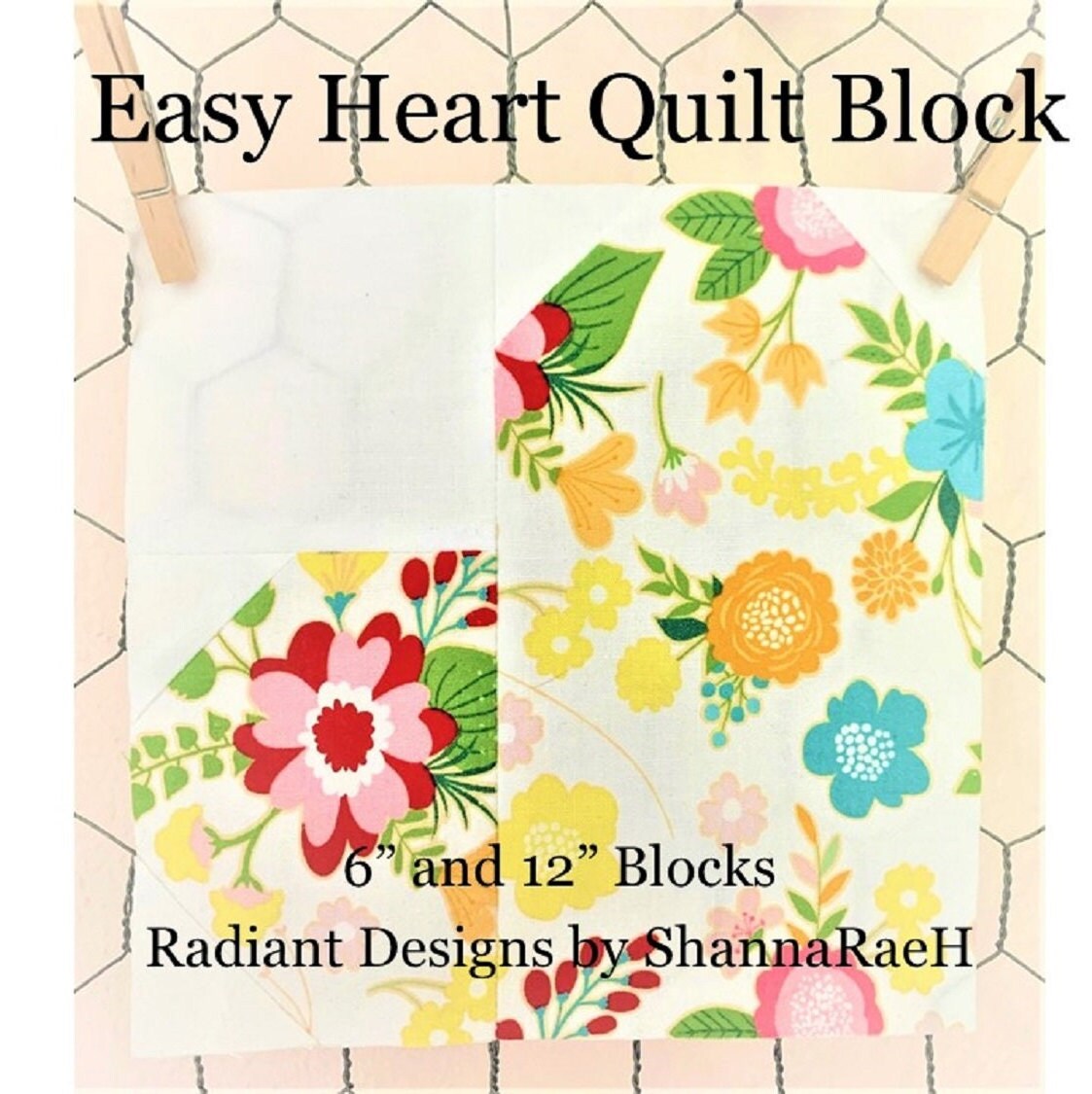 Super Mario Bros. Inspired Question Mark Quilt Block Pattern- 6" and 12 ...