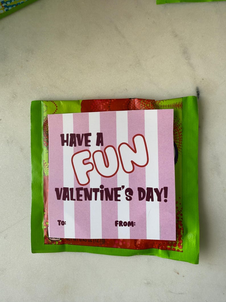 Instant Download Printable Fun Dip Valentine - Etsy