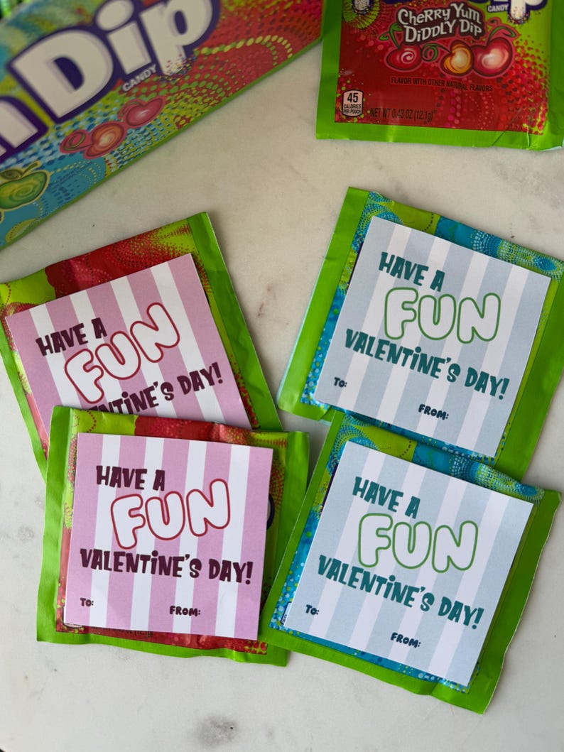 Instant Download Printable Fun Dip Valentine - Etsy