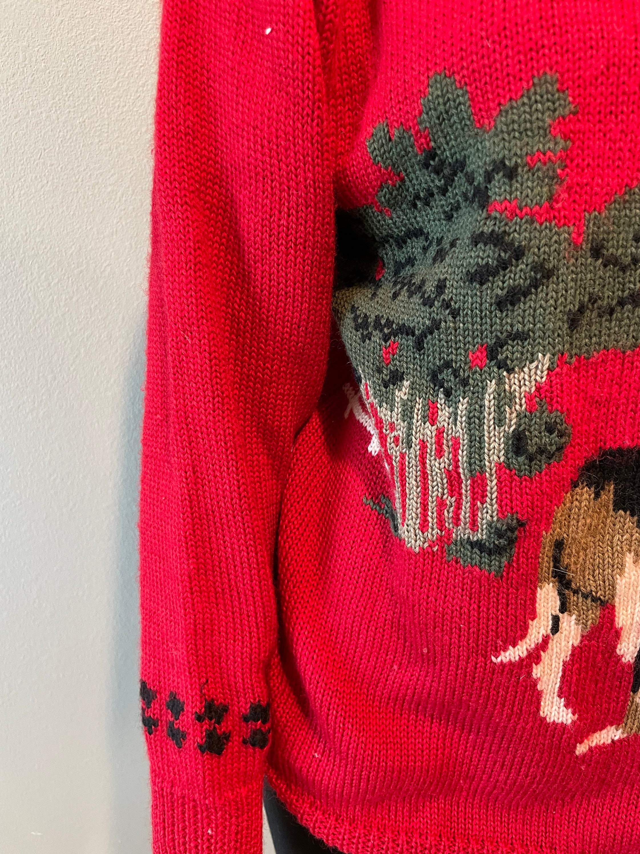 Vintage Wool Beagle Dogs Hunting Themed Sweater - Etsy