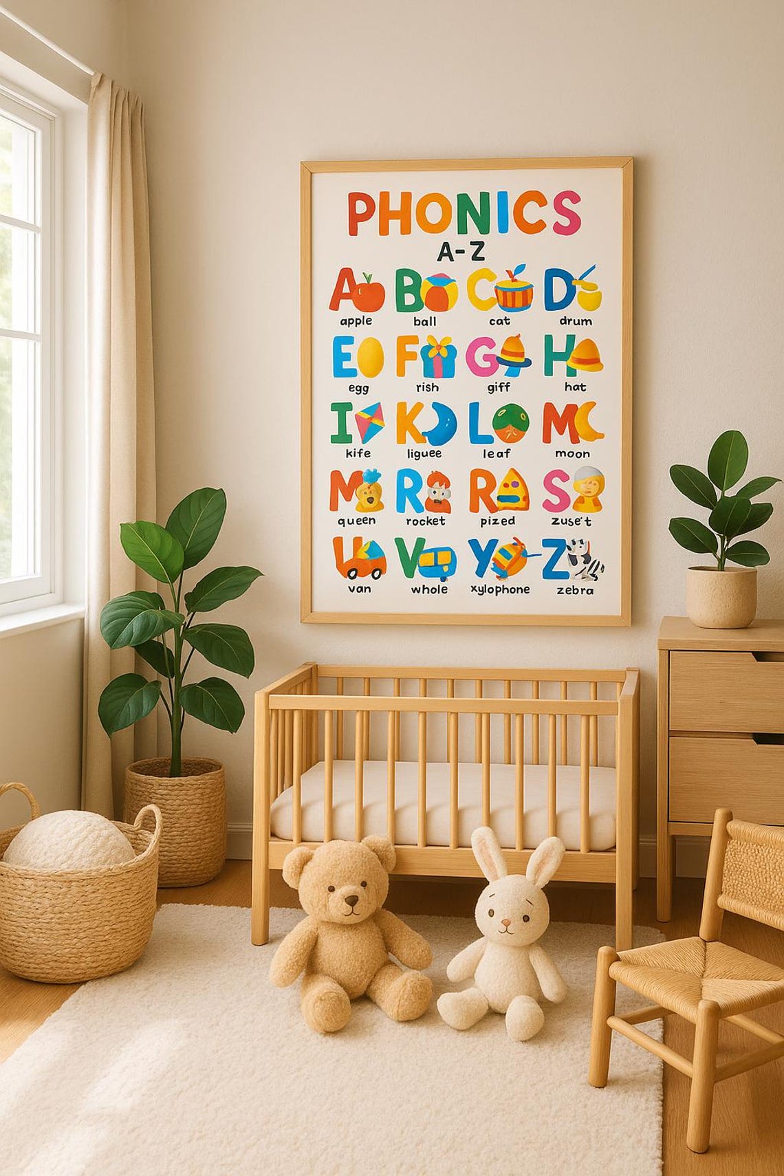 Kids Educational Posters Set of 12 – Printable Preschool Wall Art for ...