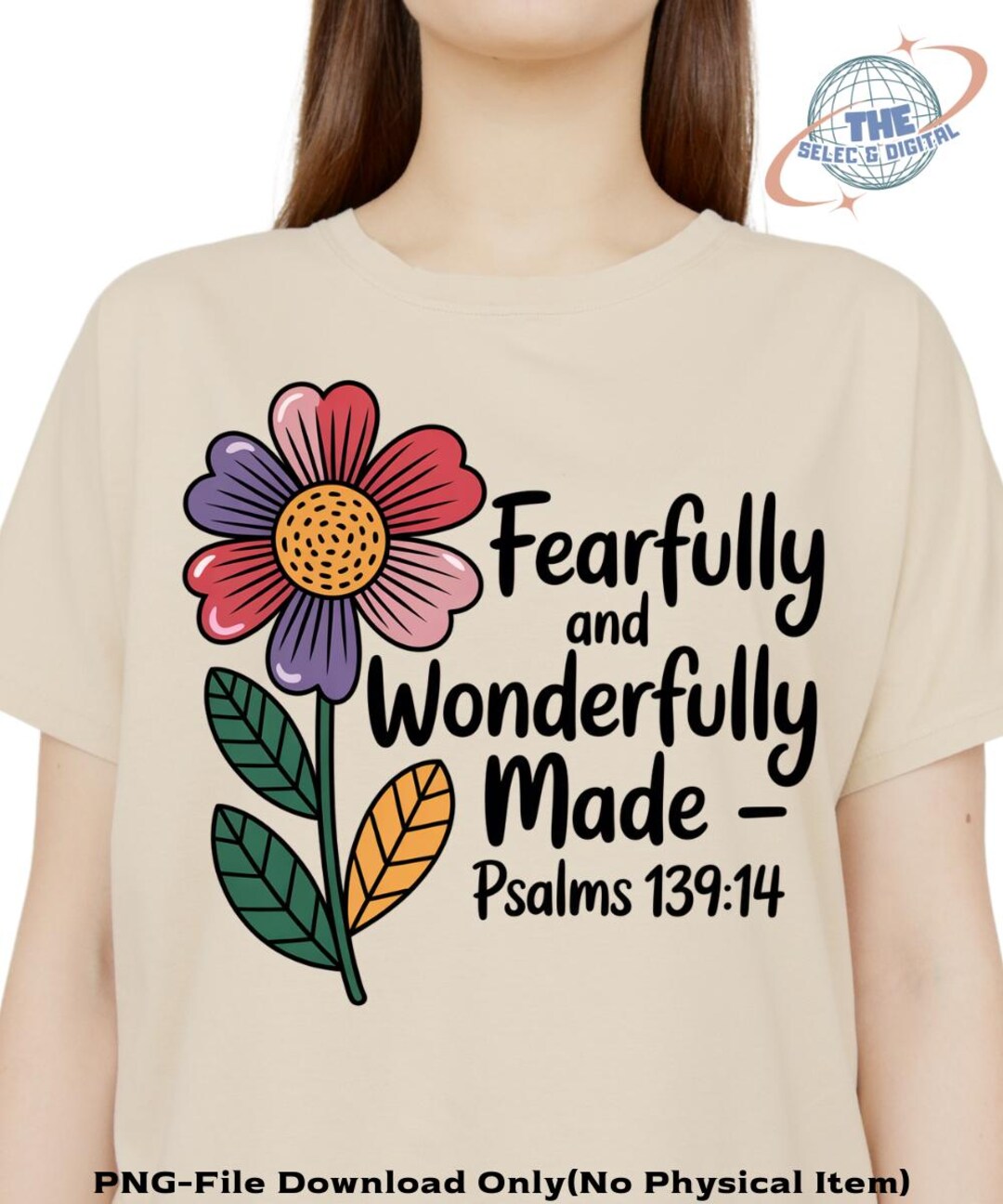 Fearfully and Wonderfully Made PNG Christian Shirt Design Bible Verse ...