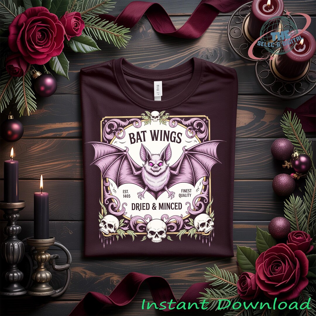Gothic Bat Wings PNG – Dark Art Clipart, Halloween Design (digital ...