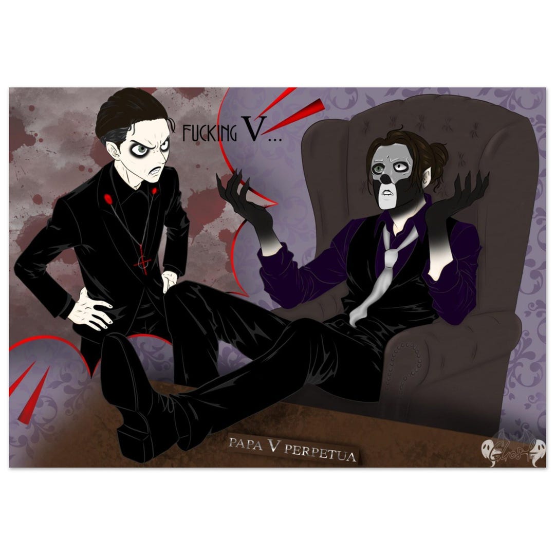 Ghost Fanart Cardi Vs V Print - Etsy