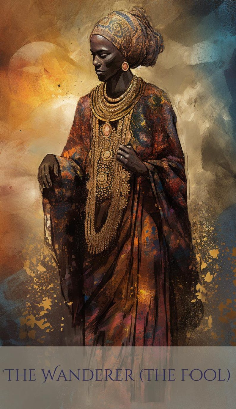 Black Ancestral Tarot Deck | Printable African Diaspora Tarot Cards ...