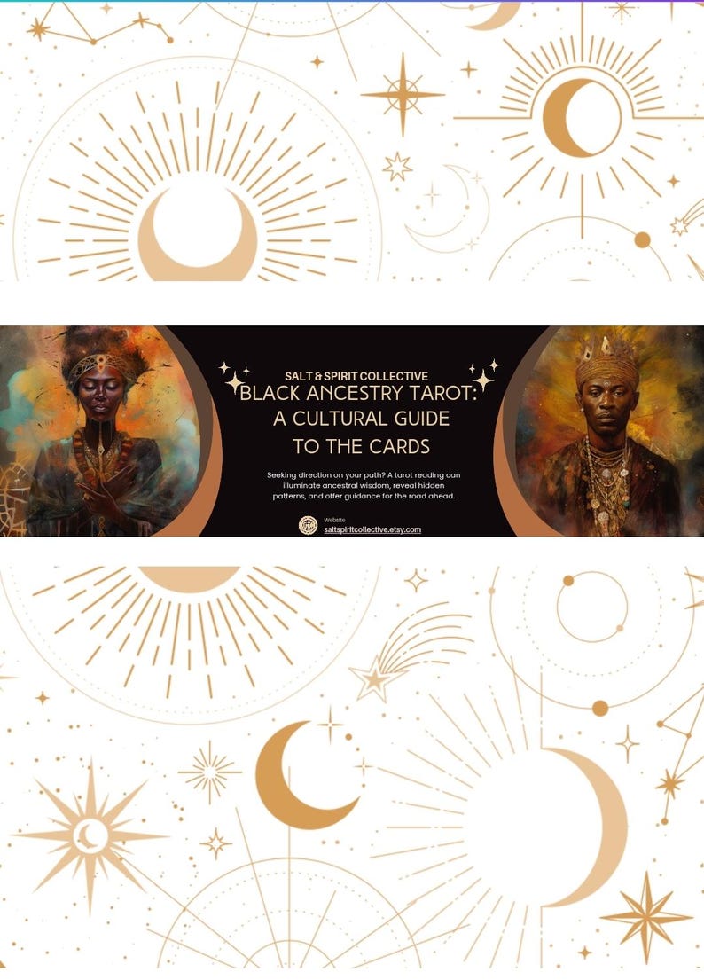 Black Ancestral Tarot Deck, Guidebook & Journal BUNDLE | African ...