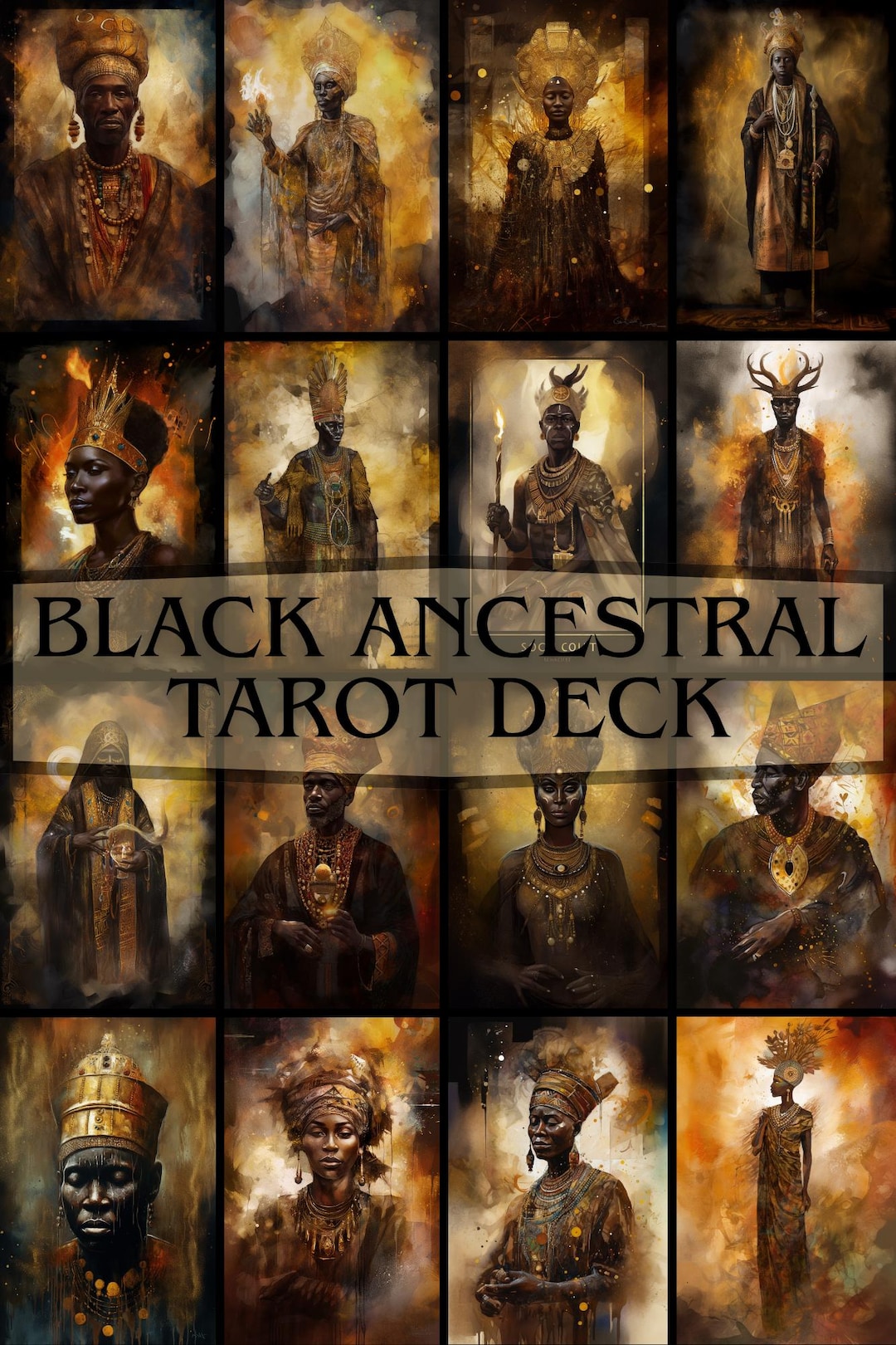 Black Ancestral Tarot Deck, Guidebook & Journal BUNDLE | African ...