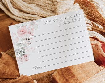 Advice and Wishes Bridal Shower - Etsy