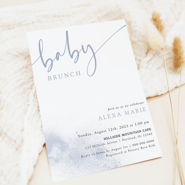 Baby Boy Shower Brunch Invitations - Etsy