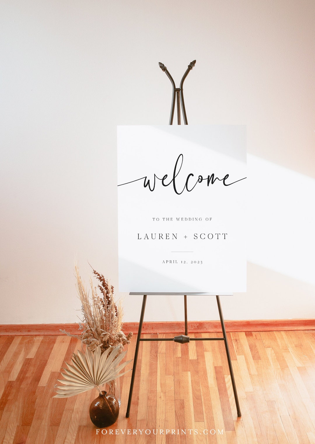Welcome Sign Printable, Minimalist Wedding Welcome Sign, Welcome ...