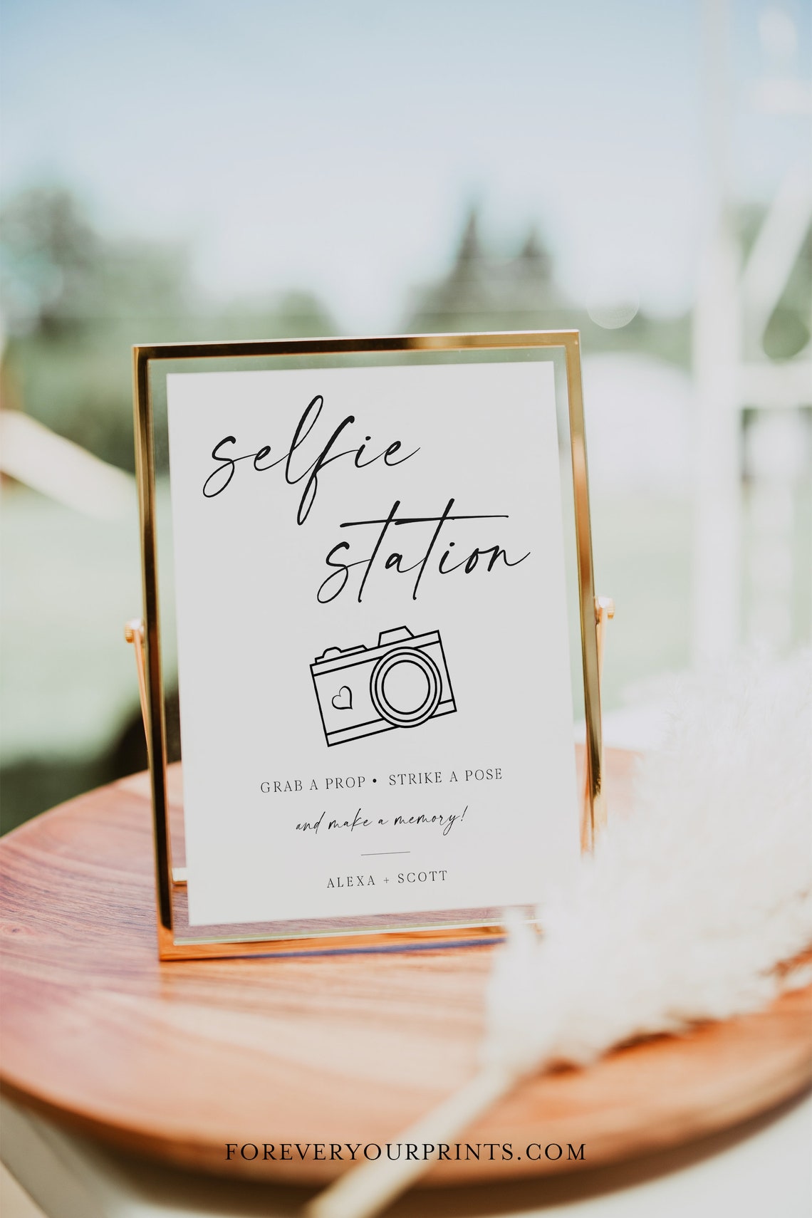 Photo Booth Sign Printable Wedding Photo Booth Template - Etsy