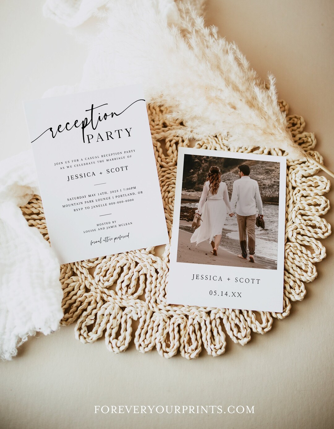 Reception Party Invitation Download Happily Ever After Party Invite ...