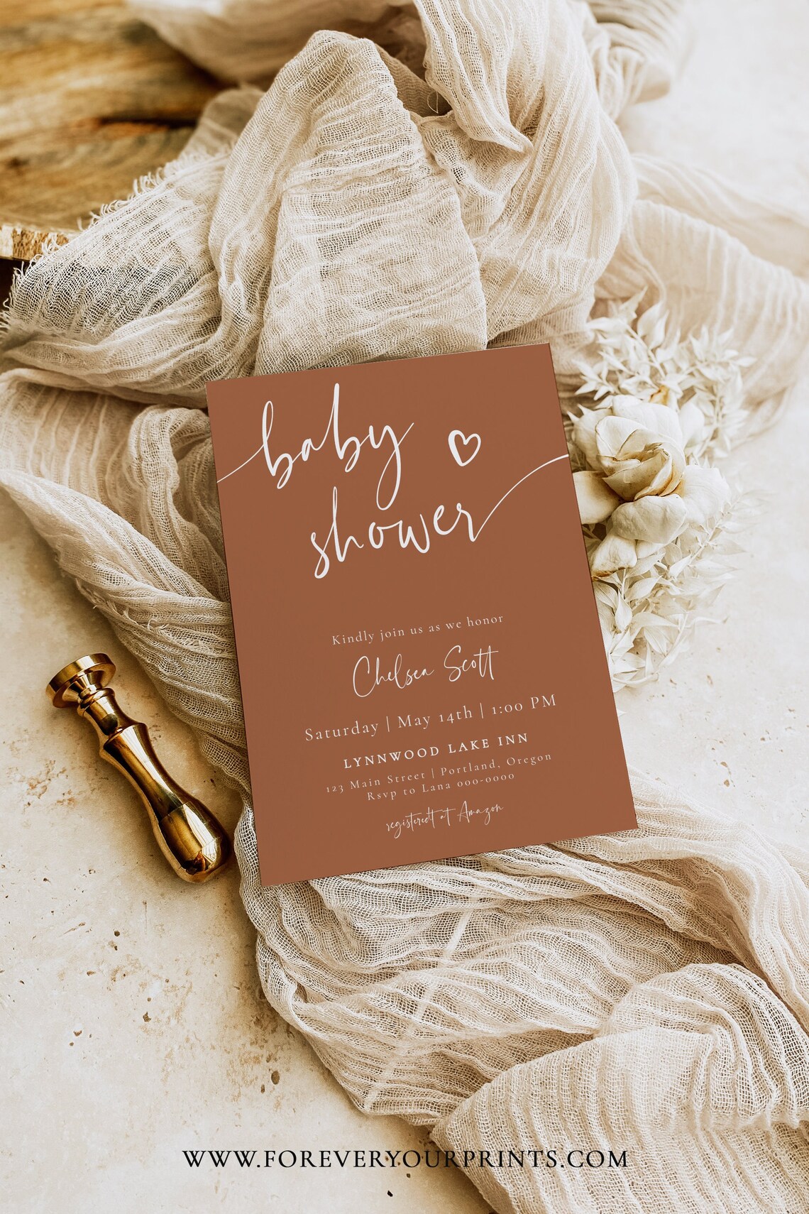 Terracotta Baby Shower Invitation Terracotta Baby Shower - Etsy Canada