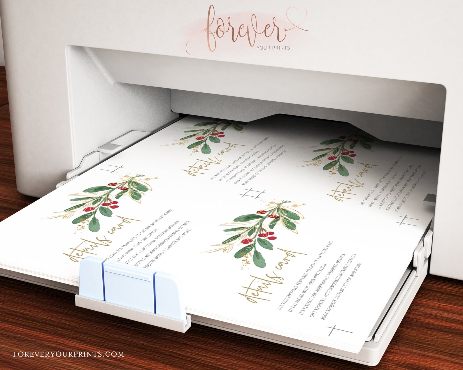 Editable Details Card Template Minimalist Registry Card - Etsy