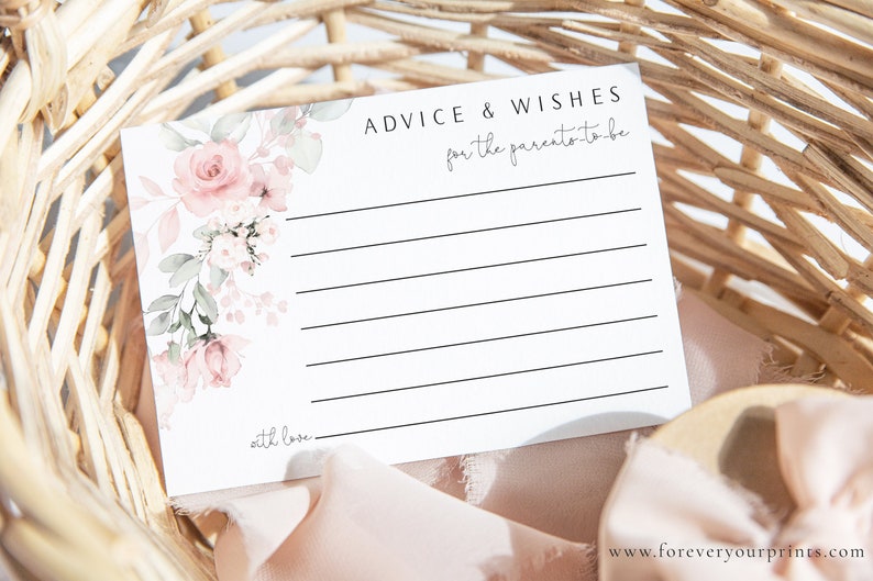 Baby Shower Advice Cards Advice and Wishes Cards Baby Shower - Etsy