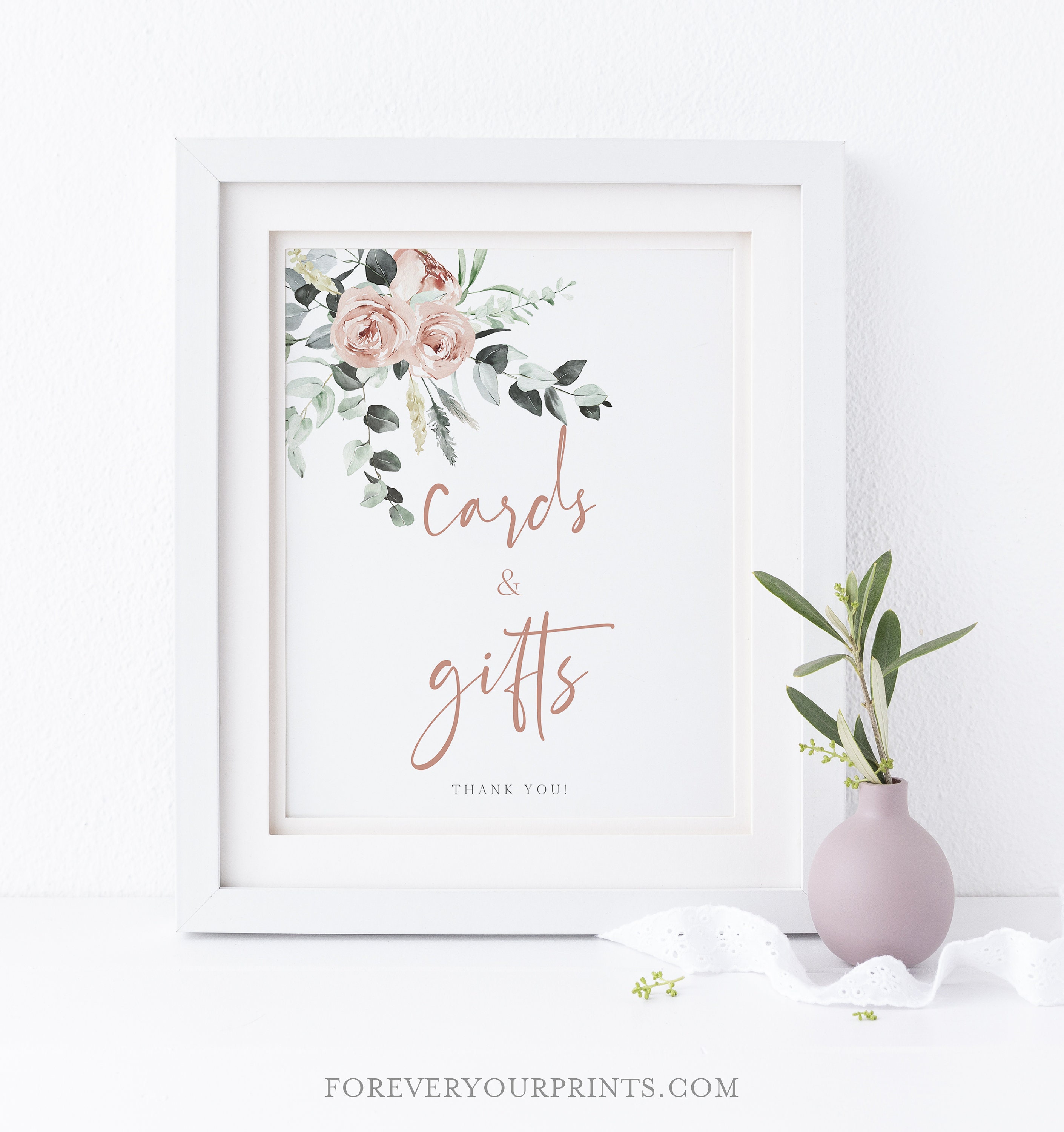 Cards And Gifts Sign Printable Baby Shower Sign Editable | Etsy