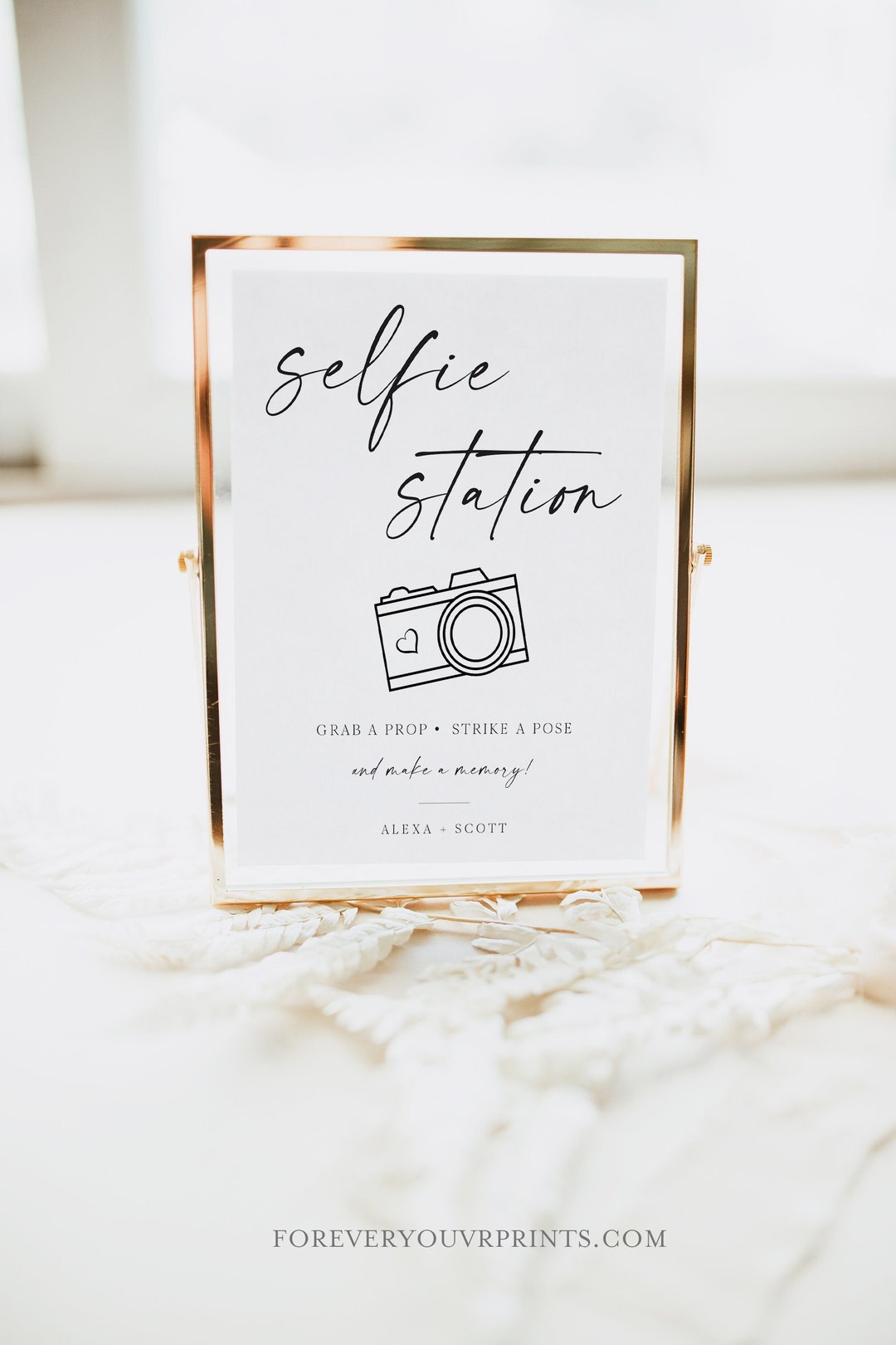 Photo Booth Sign Printable, Wedding Photo Booth Template, Selfie ...
