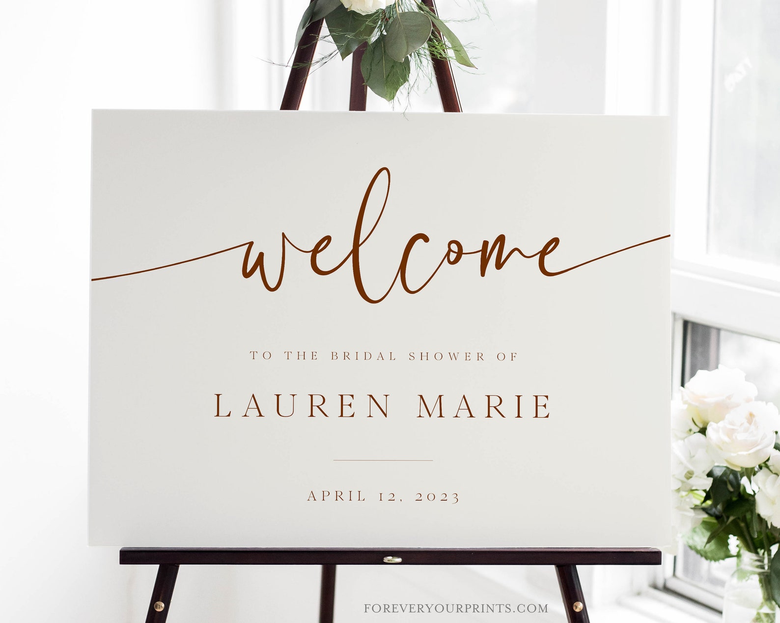Minimalist Welcome Sign Template Printable Modern Bridal - Etsy