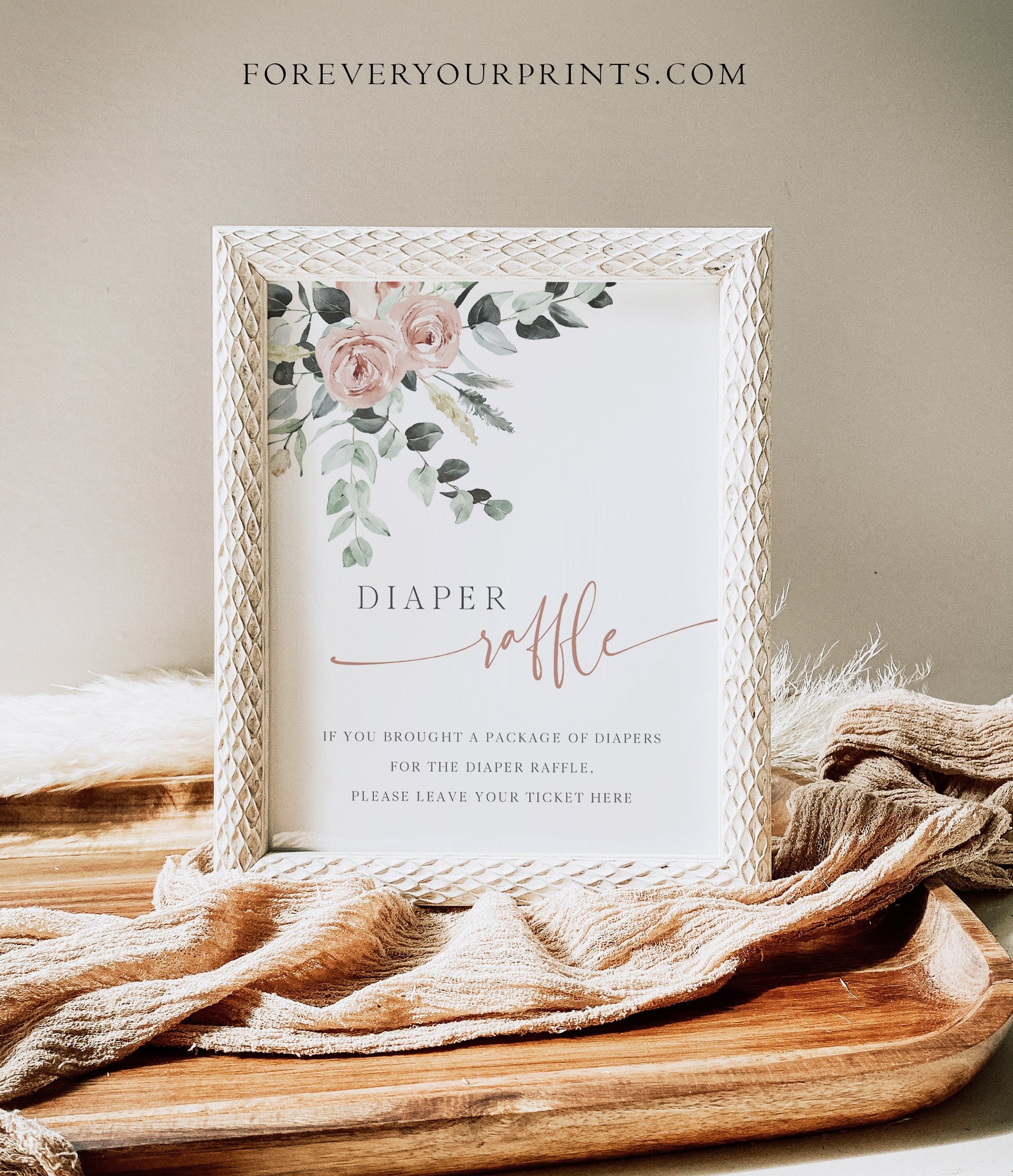 Diaper Raffle Sign Template Diaper Game Baby Shower Sign - Etsy