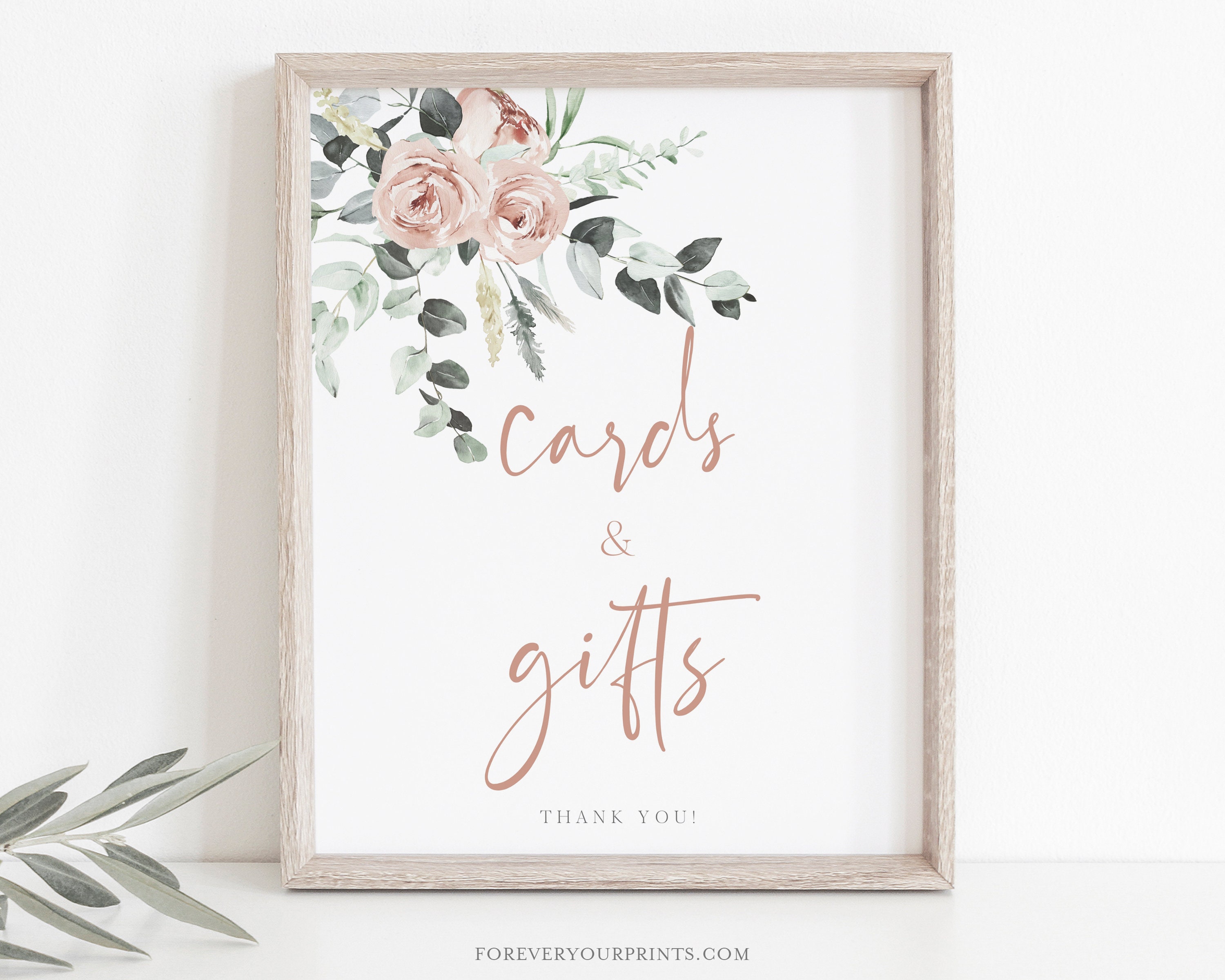 Cards And Gifts Sign Printable Baby Shower Sign Editable | Etsy