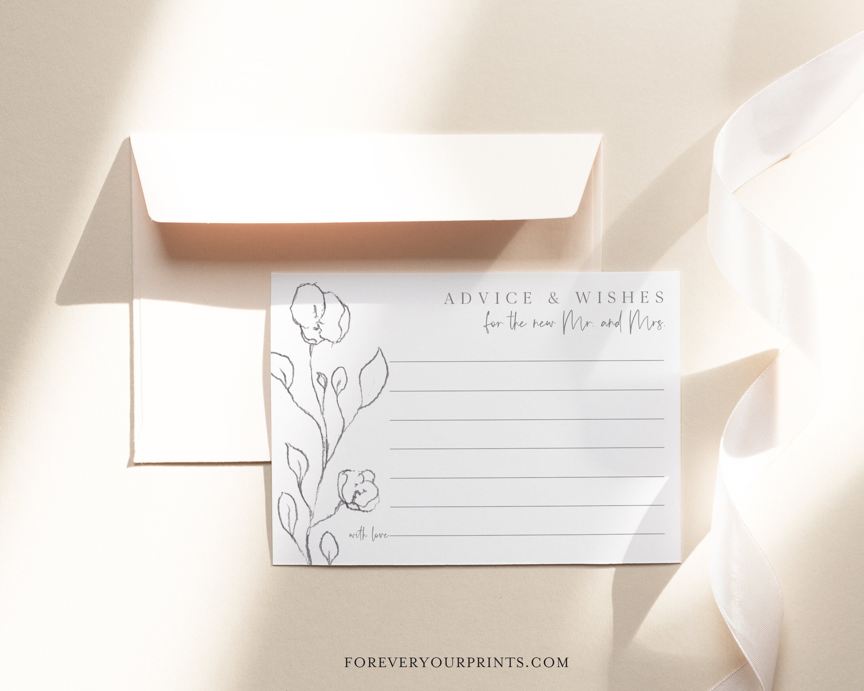 Wedding Advice Cards Printable Marriage Advice Cards | Etsy