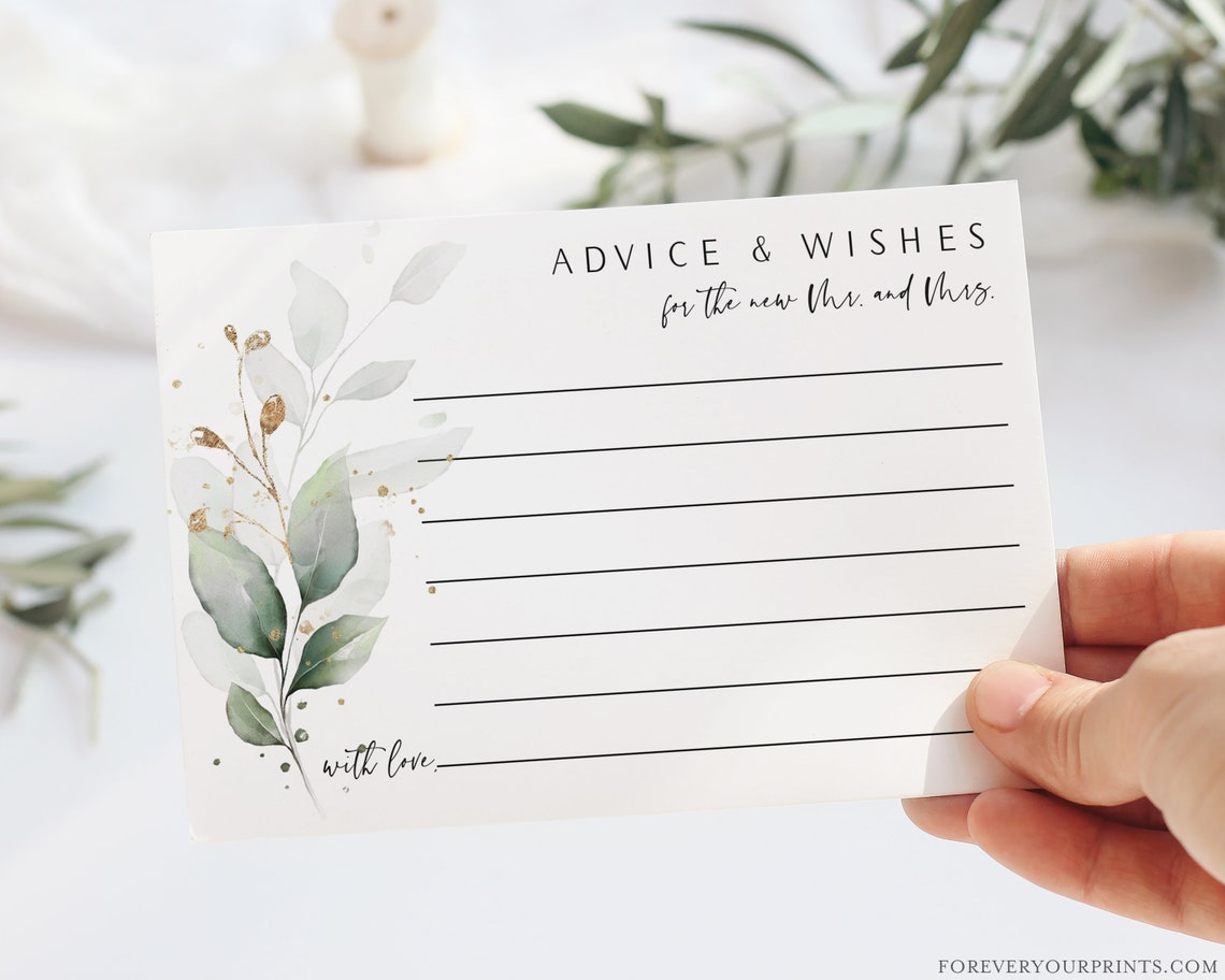 Wedding Advice Cards Marriage Advice Cards Digital Download | Etsy