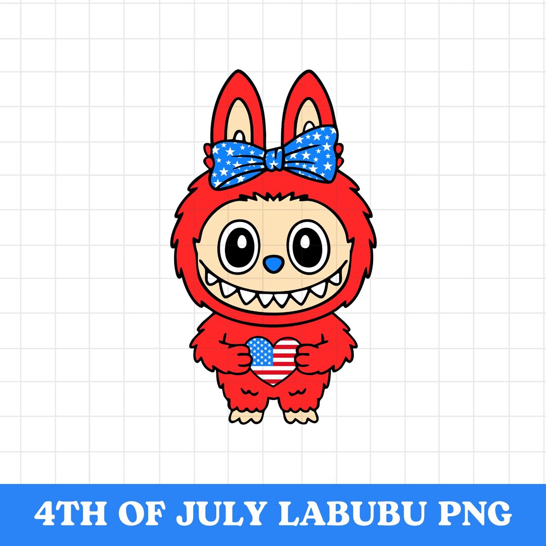 Buy Labubu 4th of July Png, Labubu Sublimation Png, Labubu Character ...