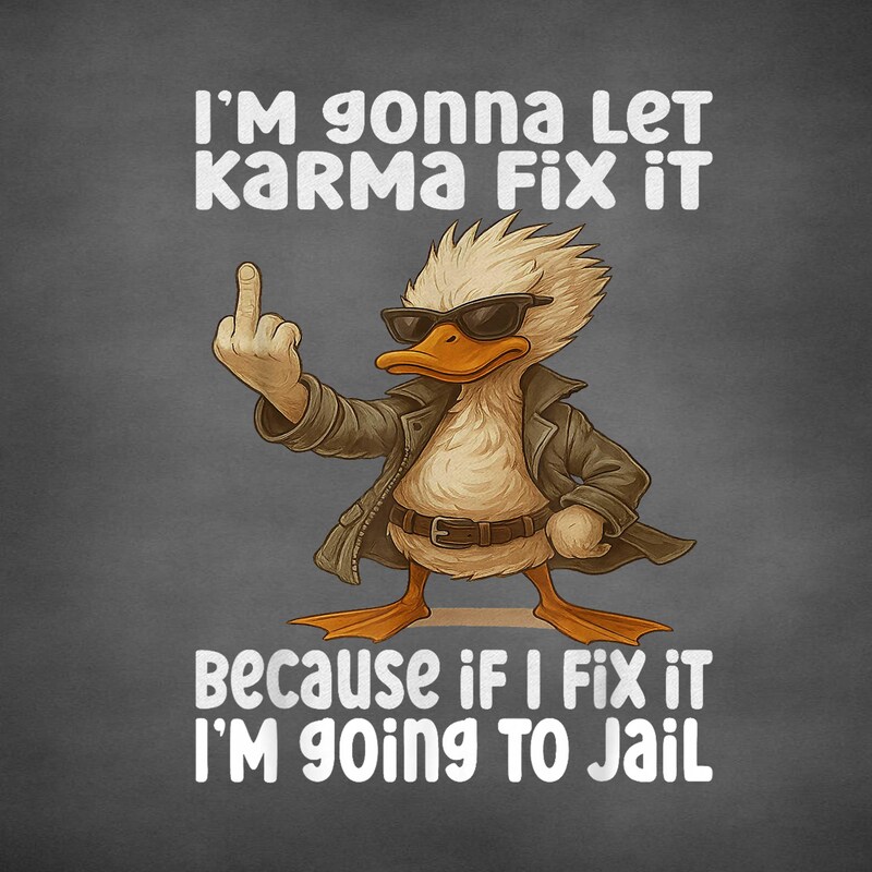 Middle Finger Duck - Etsy