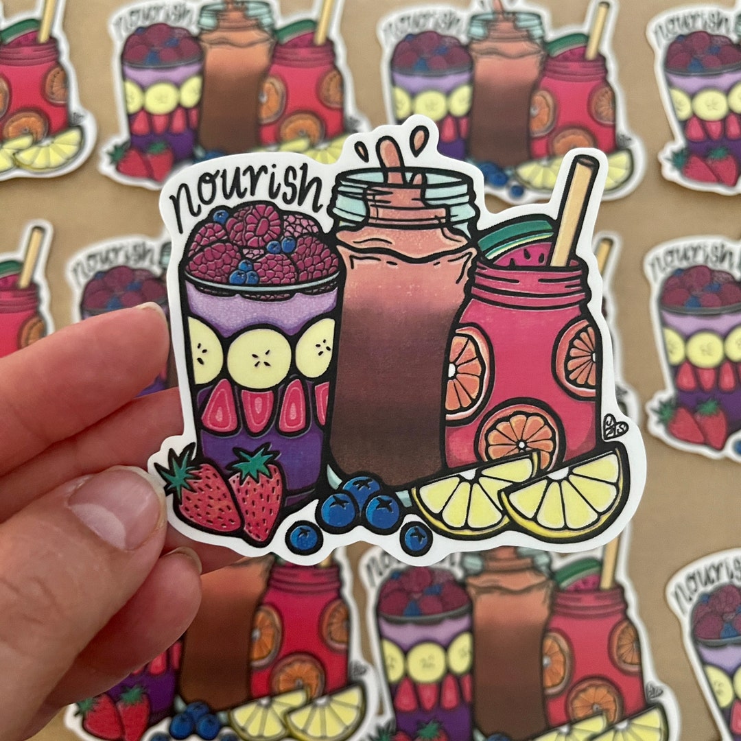 Nourish Self Care Sticker - Etsy